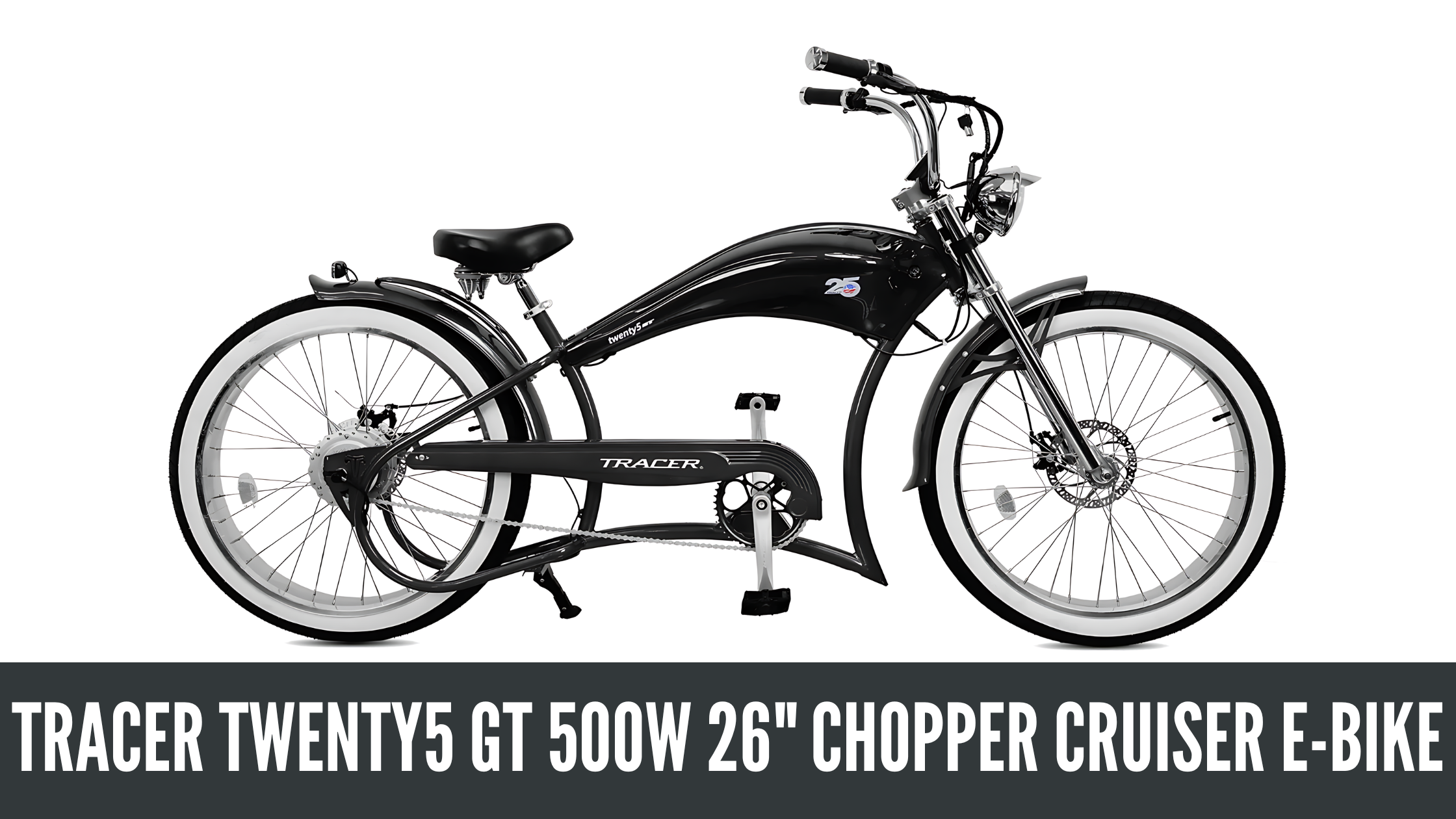 Tracer Twenty5 26" Chopper Cruiser E-Bike Review: Classic Chopper Style ...