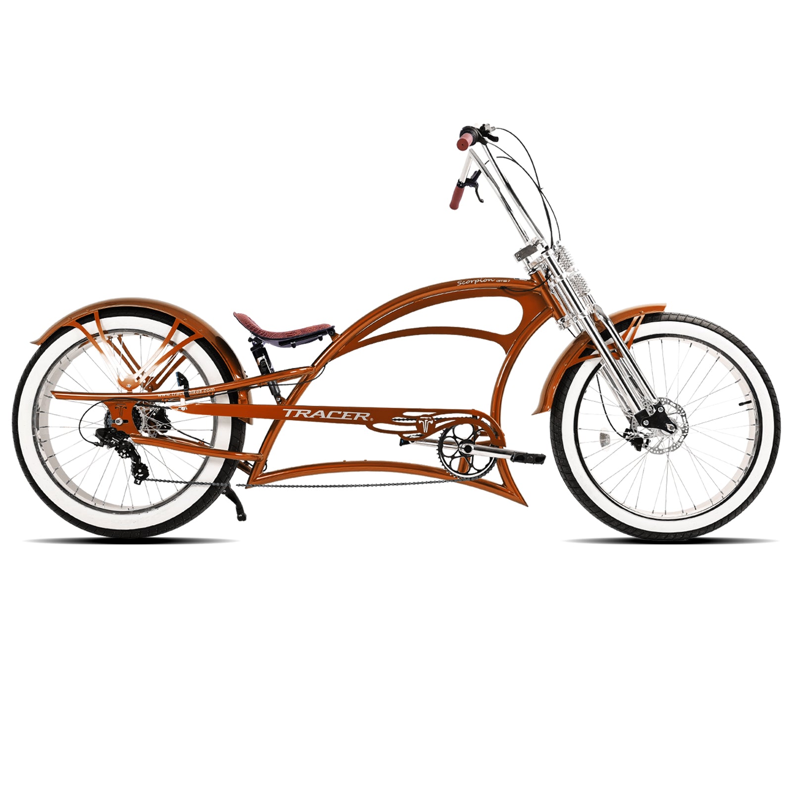 Scorpion GTS 7Speed Stretch Chopper Cruiser Bike – Chico USA, Inc.